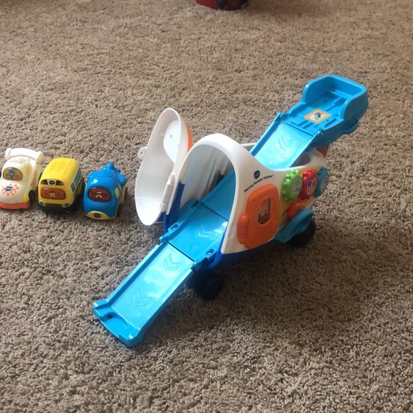 Toys | Vtech Runway Airplane With Vtech Car Set | Poshmark